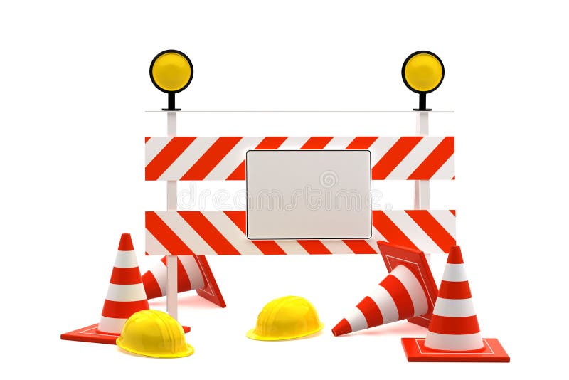 Under Reconstruction - Plexi Signboard Stock Vector - Illustration of ...