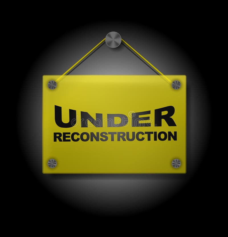 Under Reconstruction Sign stock vector. Illustration of repair - 18072461