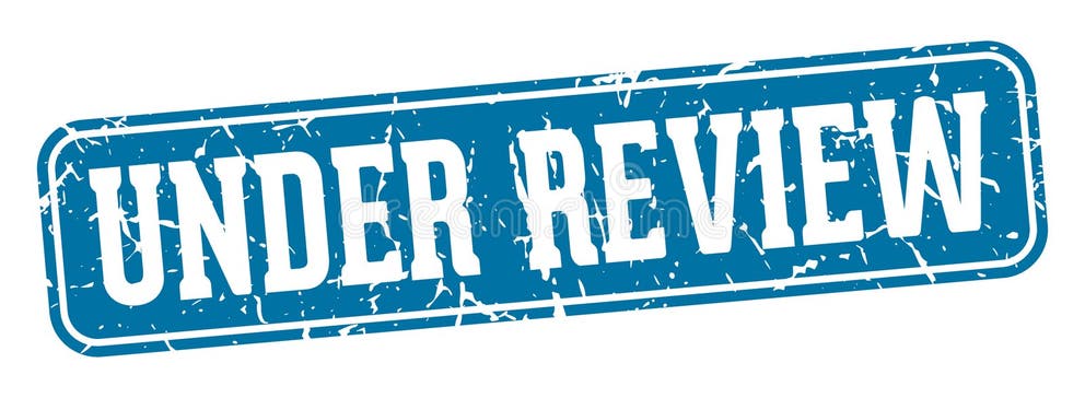 Under Review Rectangular Sign. Under Review Stamp Stock Vector ...