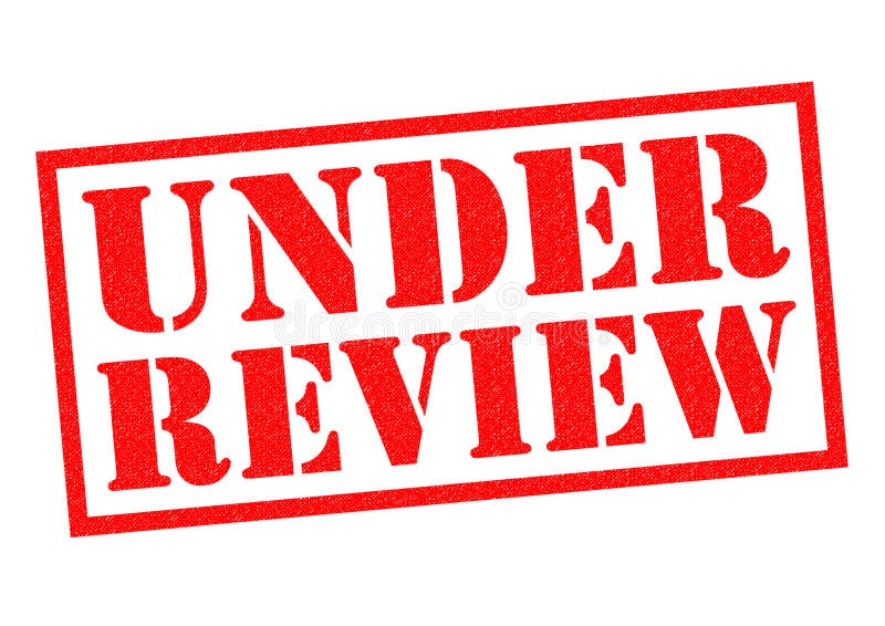 UNDER REVIEW Rubber Stamp stock illustration. Illustration of pending ...