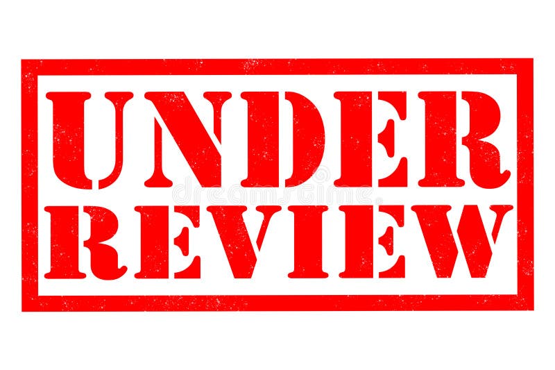 Under Review Rubber Stamp Over a White Background Stock Illustration ...