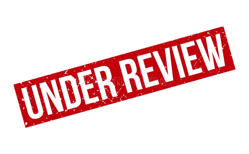 Under Review Rubber Stamp. Red Under Review Rubber Grunge Stamp Seal ...