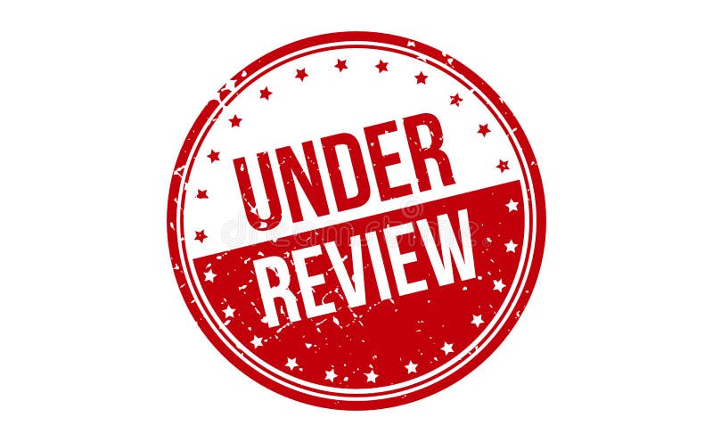 Under Review Rubber Stamp. Red Under Review Rubber Grunge Stamp Seal ...