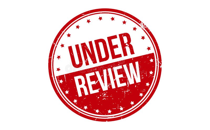Under Review Rubber Stamp. Red Under Review Rubber Grunge Stamp Seal ...