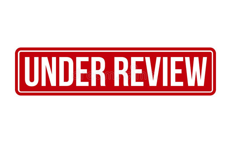 Under Review Rubber Stamp. Red Under Review Rubber Grunge Stamp Seal ...