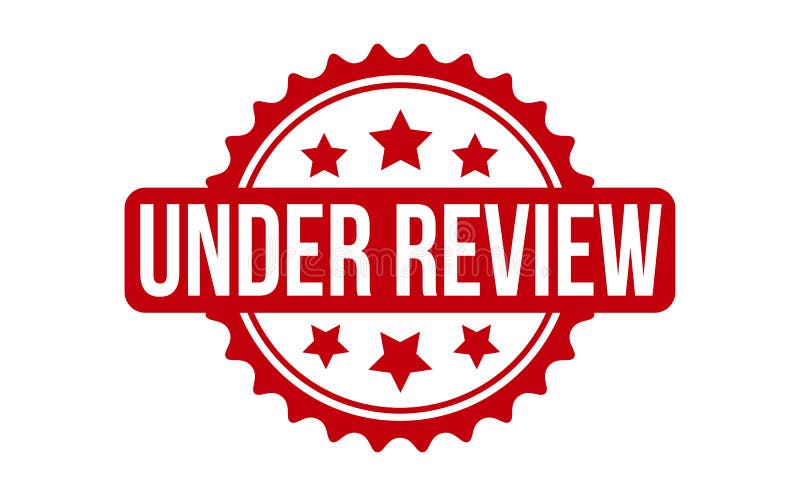 Under Review Rubber Stamp. Red Under Review Rubber Grunge Stamp Seal ...