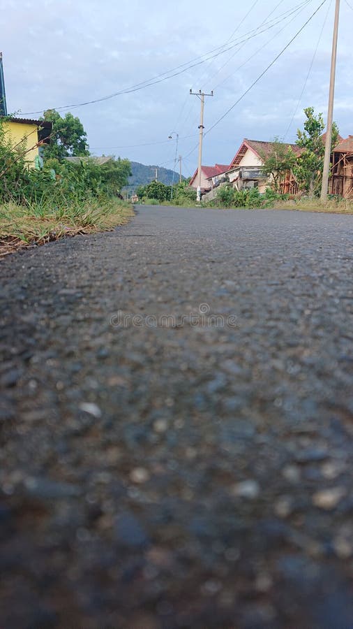 Under Road Tanjung Raja Village Editorial Image - Image of village ...