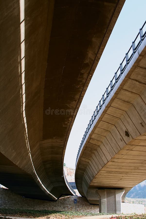 Under side of a bridge stock image. Image of architecture - 912383
