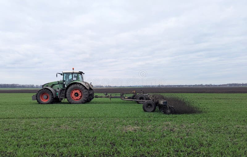 Under the Spring Sky, the Wheat Fields Continue To Look after the Crops ...