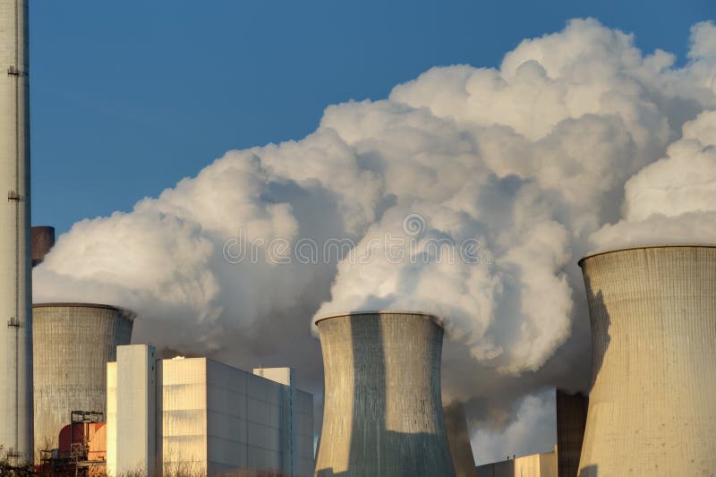 Under steam power plant stock image. Image of steam, clouds - 22077049