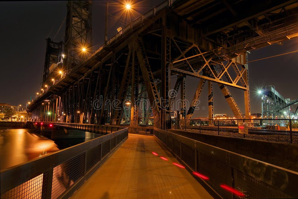 Under the Steel Bridge stock photo. Image of esplanade - 12510392