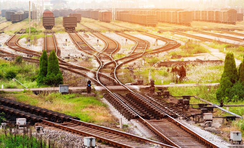 Under the Sun To Promote the Railway Stock Photo - Image of perspective ...