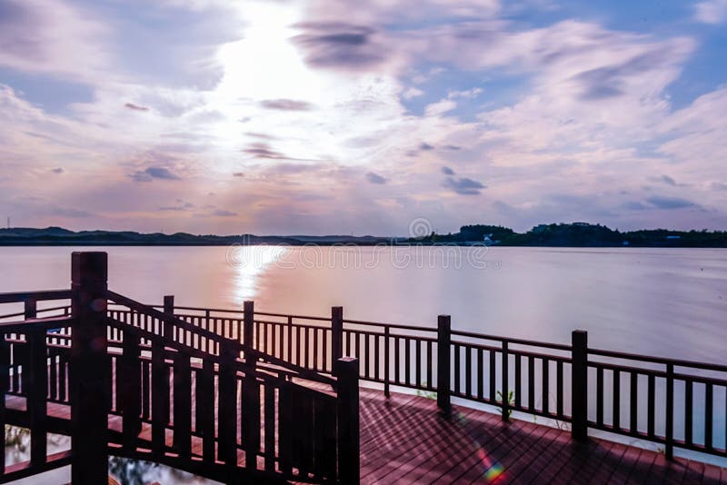 Sunset viewing stock image. Image of sunset, irrigate - 53887791