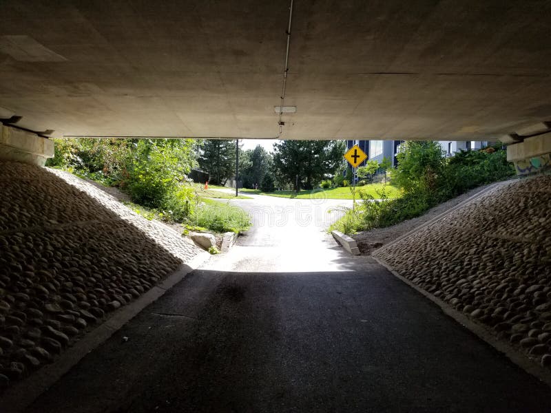 Under a Underpass stock photo. Image of darkness, tunnel - 195854610