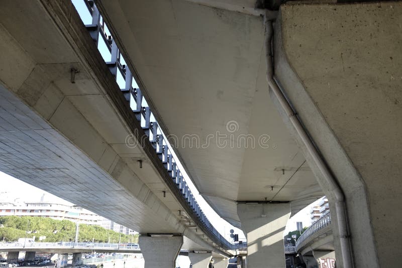 Under the viaduct stock image. Image of urban, perspective - 105234957
