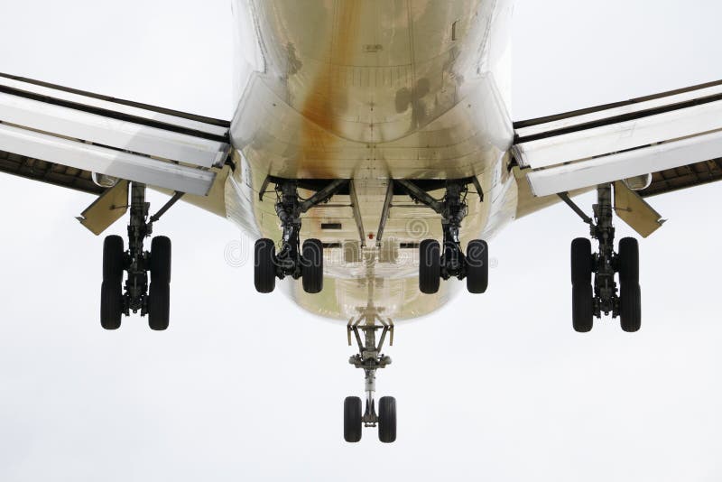 Under view jumbo jet stock image. Image of ventral, aircraft - 66986089