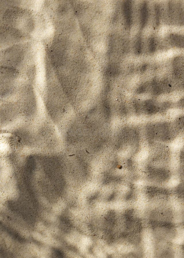 Under Water Texture Light Shadows on the Beach Sand. Stock Image ...