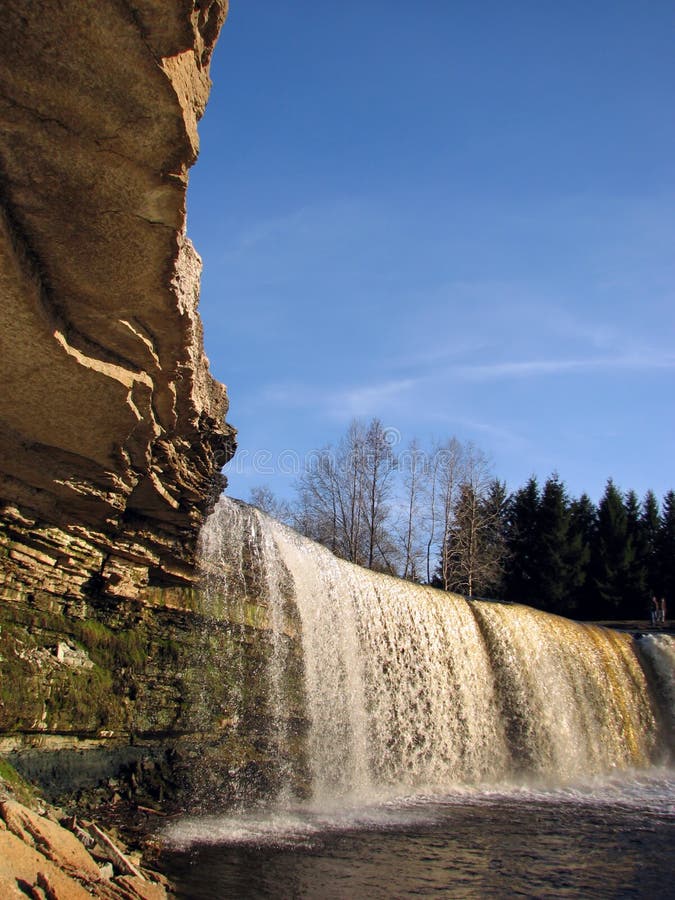 Under the waterfall stock photo. Image of crystal, jagala - 2260042