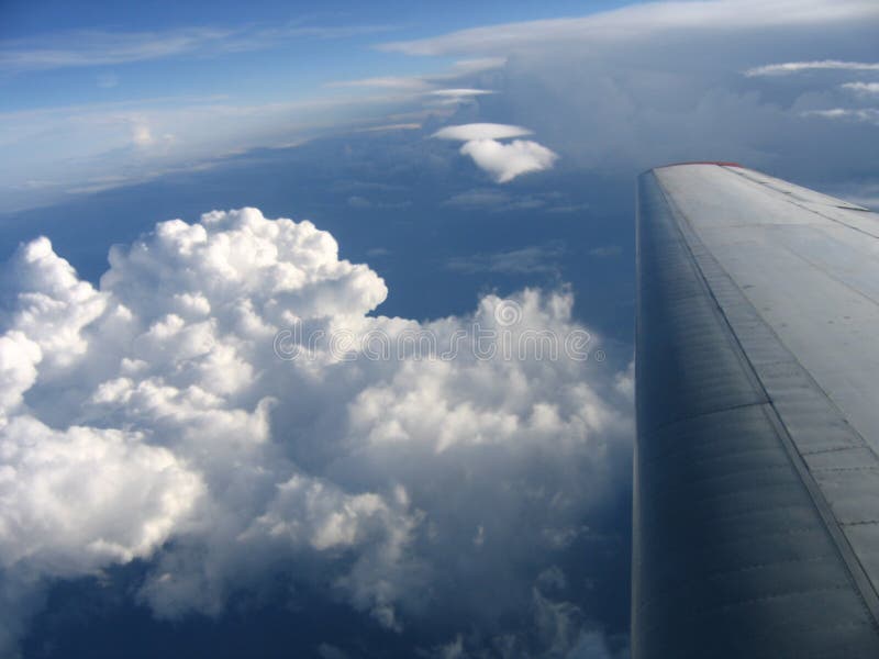 Under wing stock photo. Image of transport, airplane - 12542734