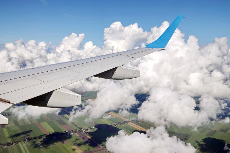 Under the Wing of the Plane. Panoramic Views of the Sky and the Earth ...