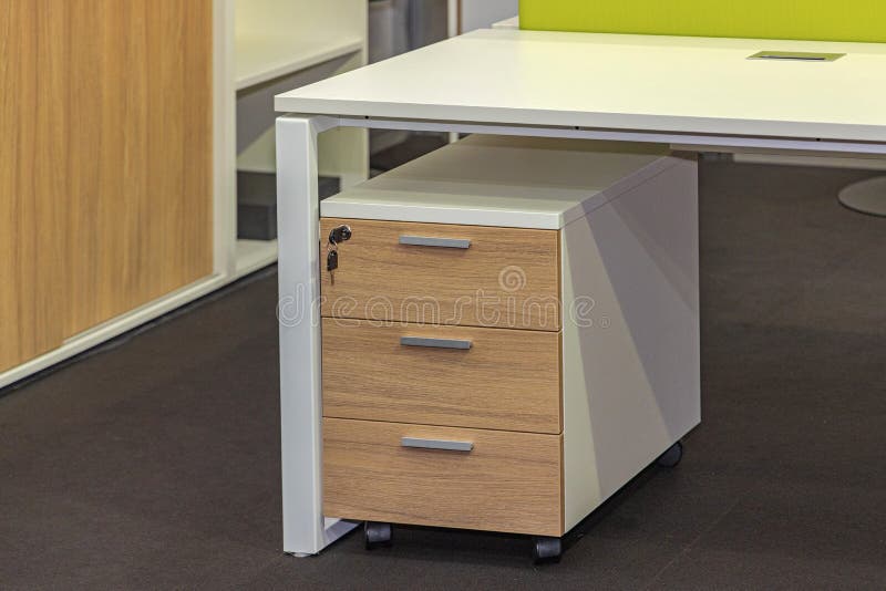 Under Work Desk Cabinet stock photo. Image of serbia - 262625672