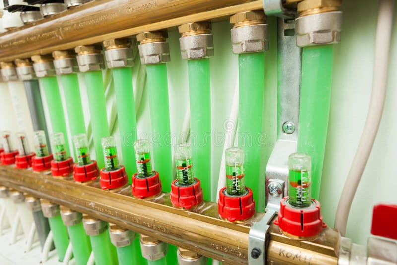 Underfloor Heating Control System Stock Photo - Image of diesel, modern ...