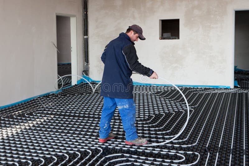 Underfloor heating stock photo. Image of construction - 43703202