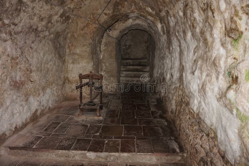 Underground Ancient Passages Under the City. Stock Image - Image of ...