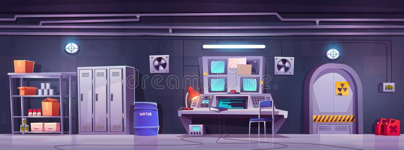 Underground Bunker with Secret Laboratory Vector Stock Vector ...