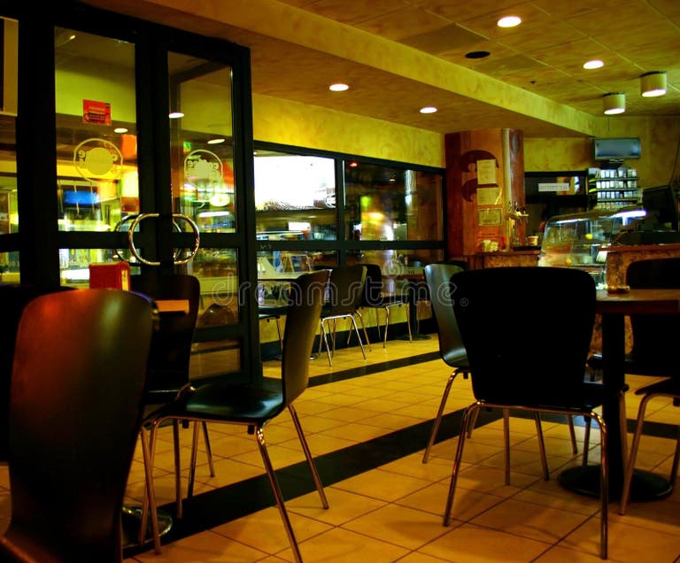 Underground cafe stock photo. Image of table, yellow, chair - 1034014
