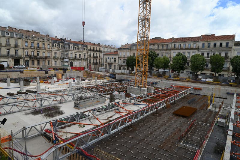 Underground Car Park Construction Editorial Photography - Image of ...