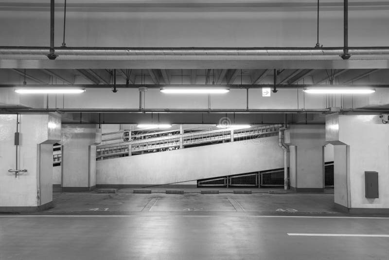 Underground car parking stock image. Image of reflection - 51706593