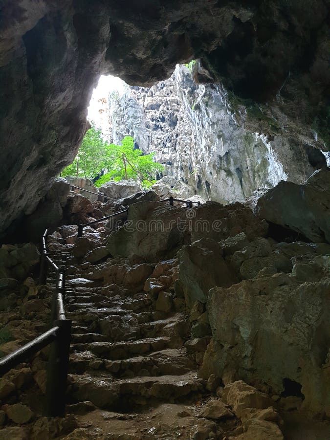 Underground Cave Entrance in Thailand, Prachuap Stock Photo - Image of ...