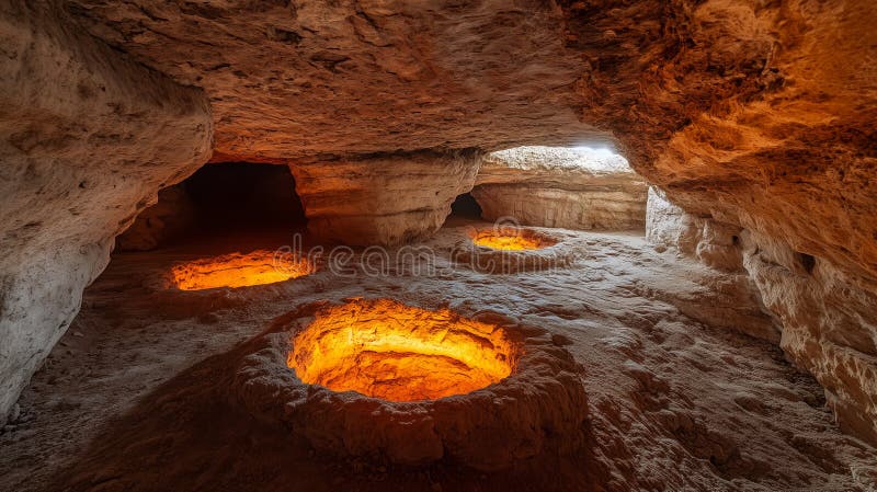 Glowing Organic Compounds in a Mysterious Underground Cave, Rocky ...