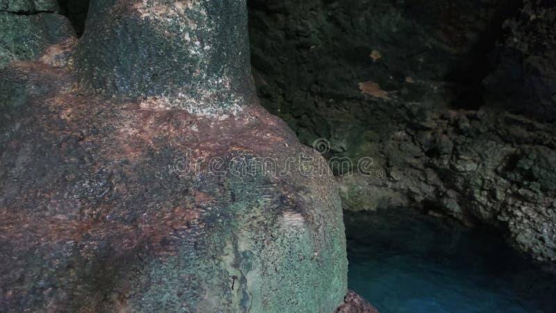 Underground Cave with Stalactite Rock Formations Hanging from Kuza Cave ...