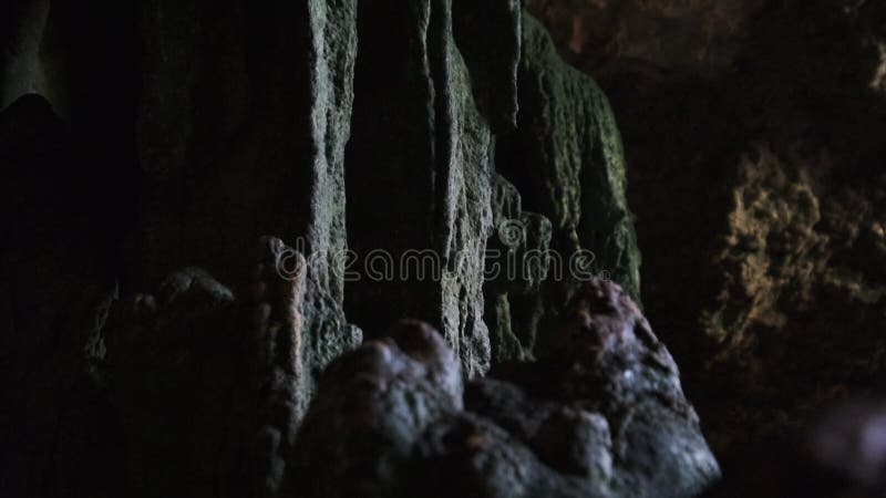 Underground Cave with Stalactite Rock Formations Hanging from Kuza Cave ...