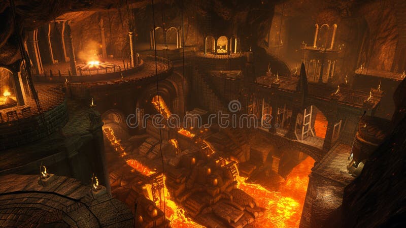 An Underground Cavern Transformed into a Magnificent Dwarven Forge ...