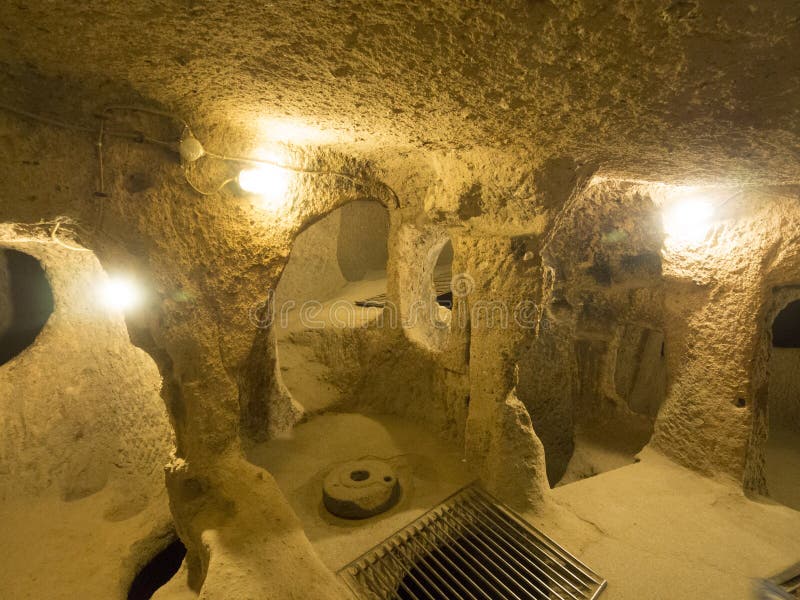 Underground City of Kaymakli, Turkey Stock Image - Image of historic ...