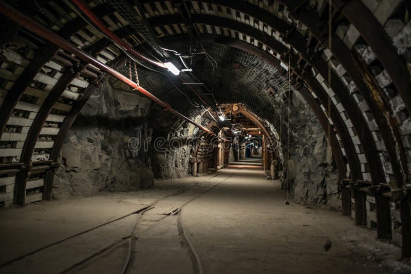 Underground Coal Mining Machine on Display Stock Photo - Image of ...