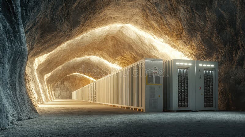 Underground Energy Storage Facility for Compressed Air Technology Stock ...