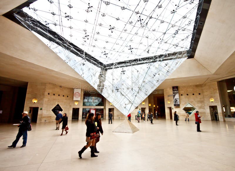 Underground Entrance of the Louvre Museum 2 Editorial Stock Photo ...