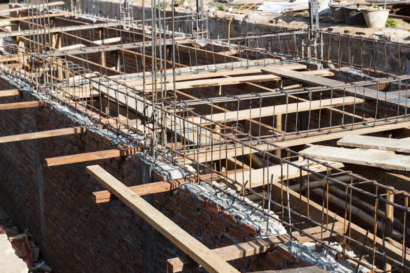 The Underground Floor is Under Construction Stock Photo - Image of ...