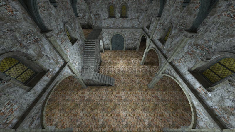 Underground fortress stock illustration. Illustration of game - 105915009