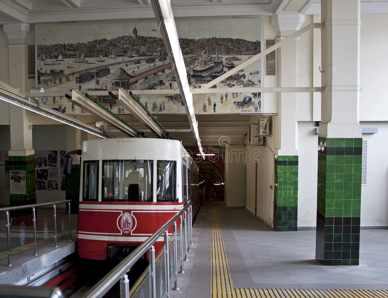 Underground Funicular in Istanbul, Raw Editorial Photo - Image of ...