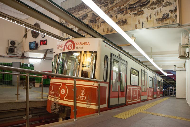 Underground funicular line editorial image. Image of historic - 187087700