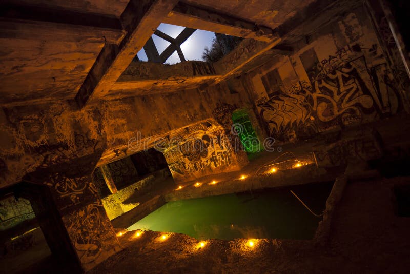 Underground Grunge Pool stock photo. Image of american - 26440232