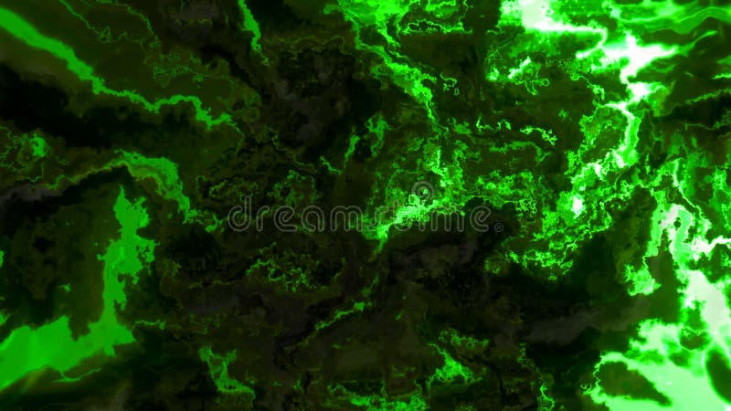 Underground Hell Fire. Motion. Abstract Spreading Green Hell Molten ...