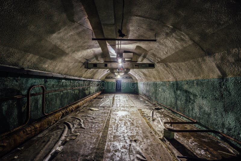 Underground Hospital in a Large Abandoned Soviet Bunker Stock Image ...