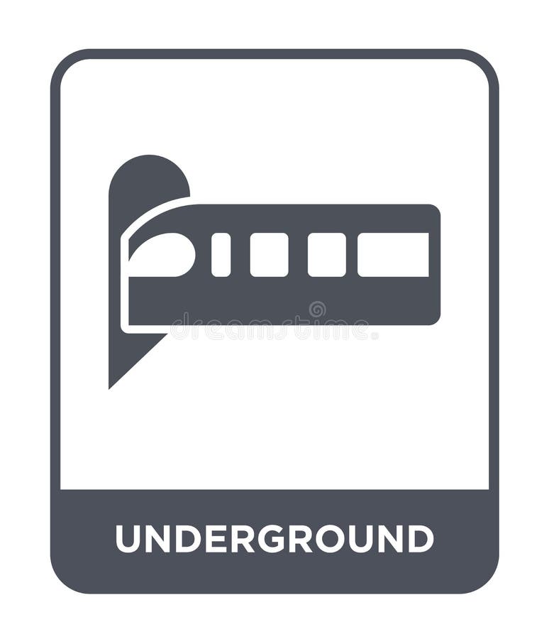 Underground Icon in Trendy Design Style. Underground Icon Isolated on ...