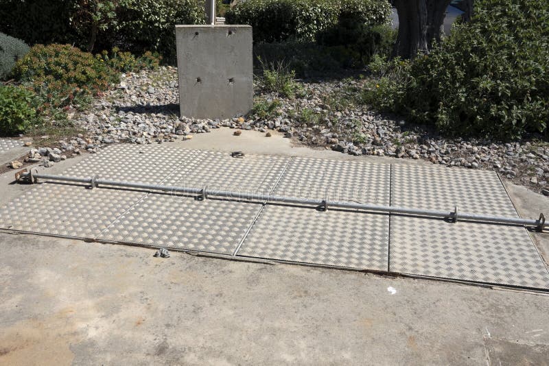 Underground Installation of Communication Devices Stock Image - Image ...